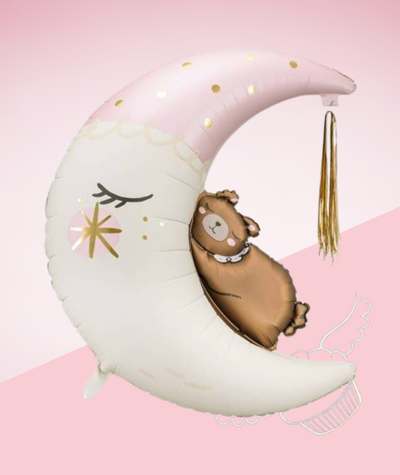 Globo 3D – «Osito en la luna» – Baci dAngelo Shop